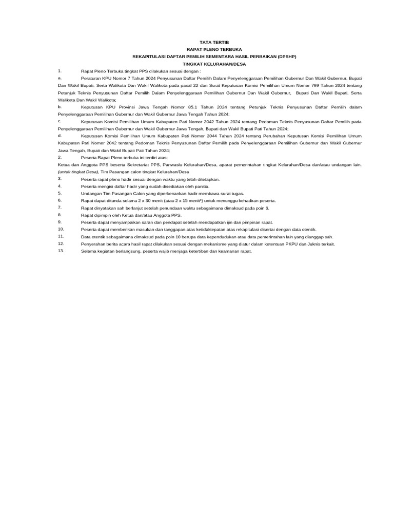 04 Draft Tatib Rekap PPS | PDF