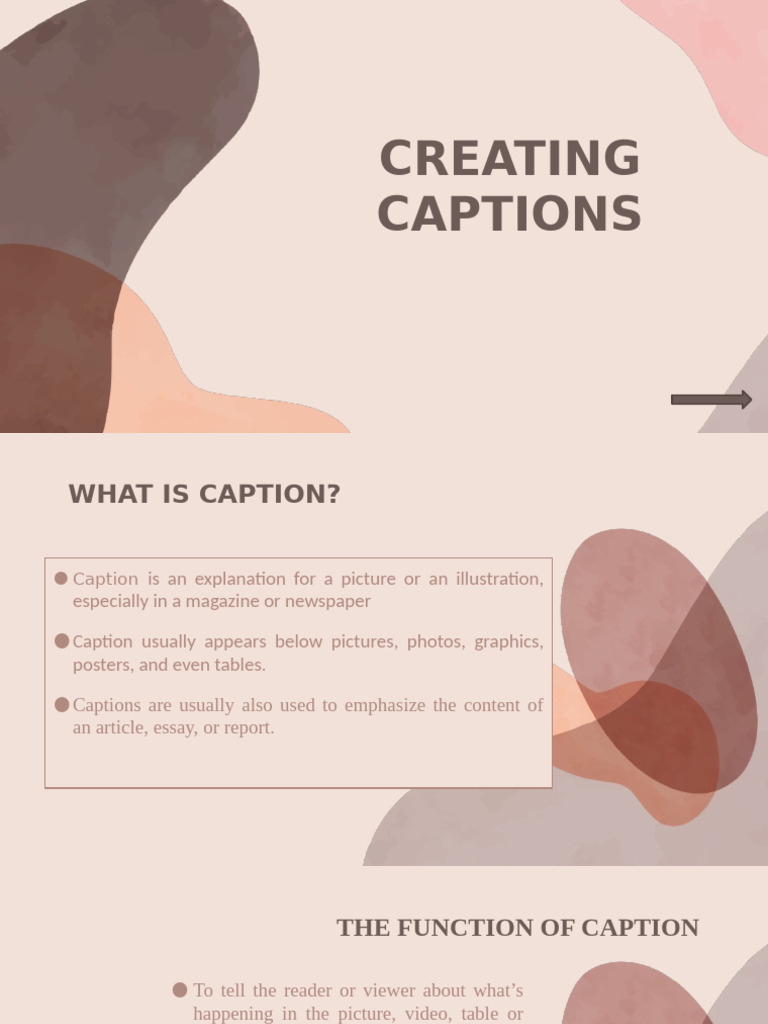 Materi Caption Text XI F | PDF