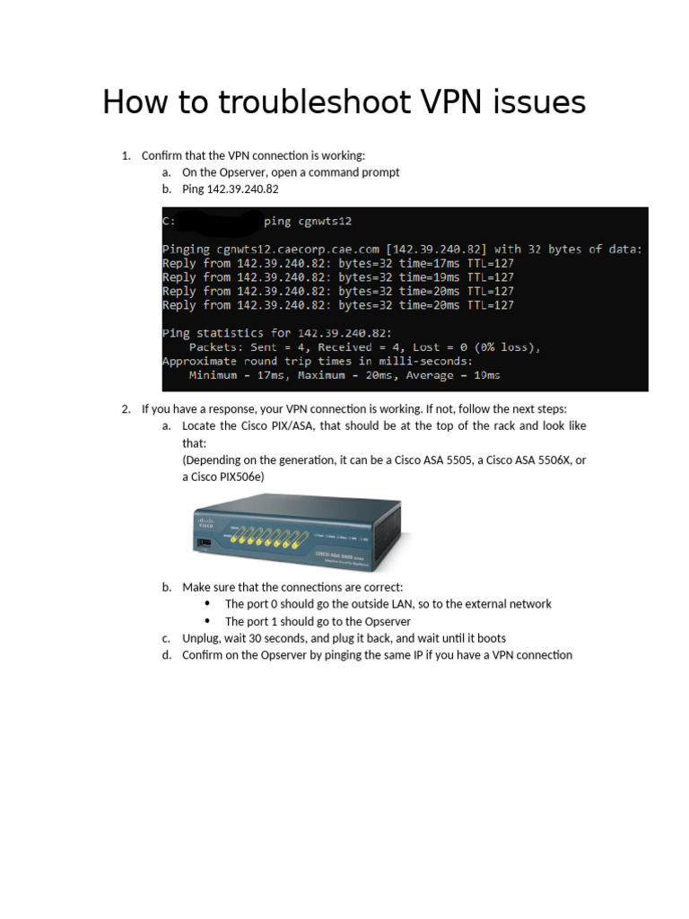 0-How To Troubleshoot VPN Issues | PDF
