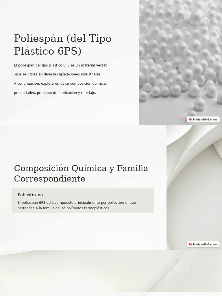 Poliespan Del Tipo Plastico 6PS | PDF
