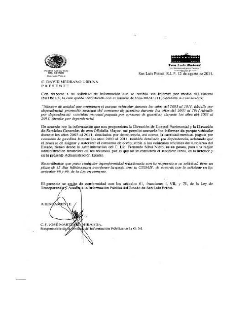 Ejemplo Oficio | PDF