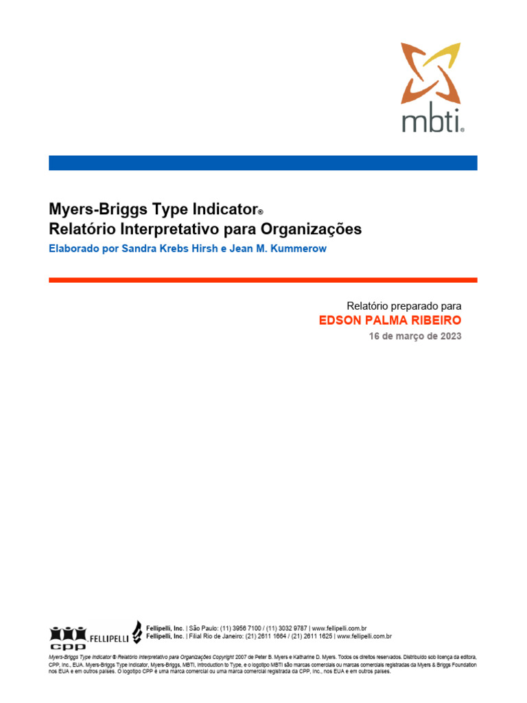 Relatório Curso IRB | PDF