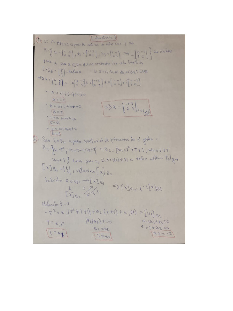 Lab Algebra Lineal | PDF