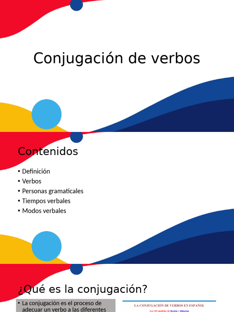 Conjugación de Verbos | PDF