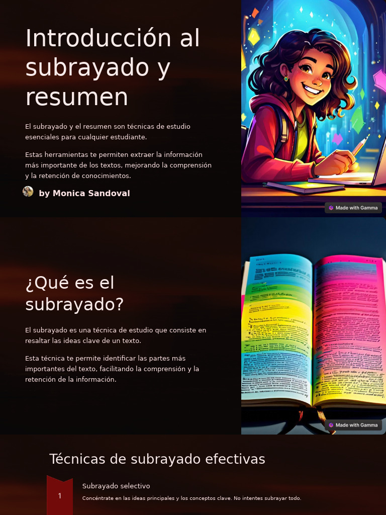 Introduccion Al Subrayado y Resumen | PDF