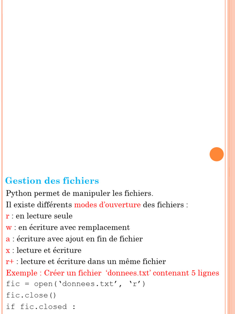 IFRI LangagePython L1 Chapitre4 SiakenFlorian | PDF