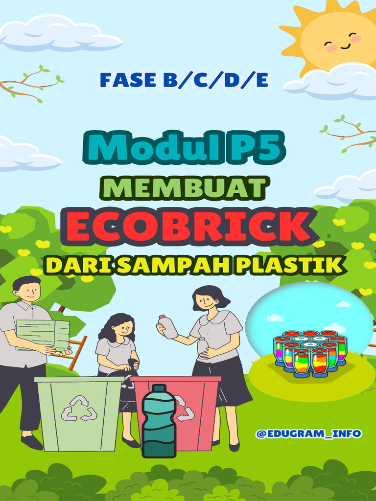 Modul P5 Pembuatan Ecobrick Dari Sampah Plastik Fase B-C-D-E | PDF