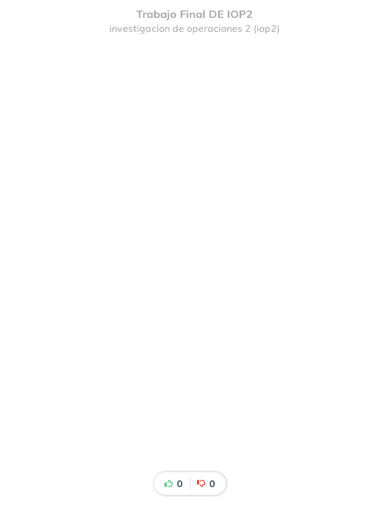 Trabajo Final de IOP2 | PDF