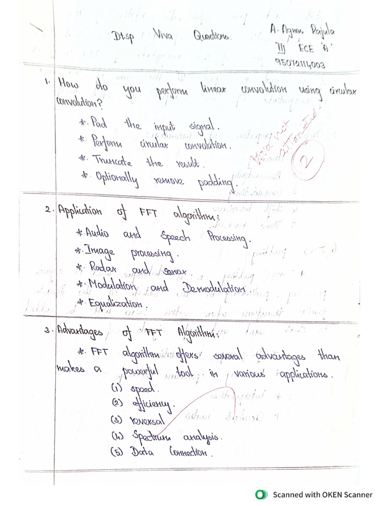 DTSP Viva Questions | PDF