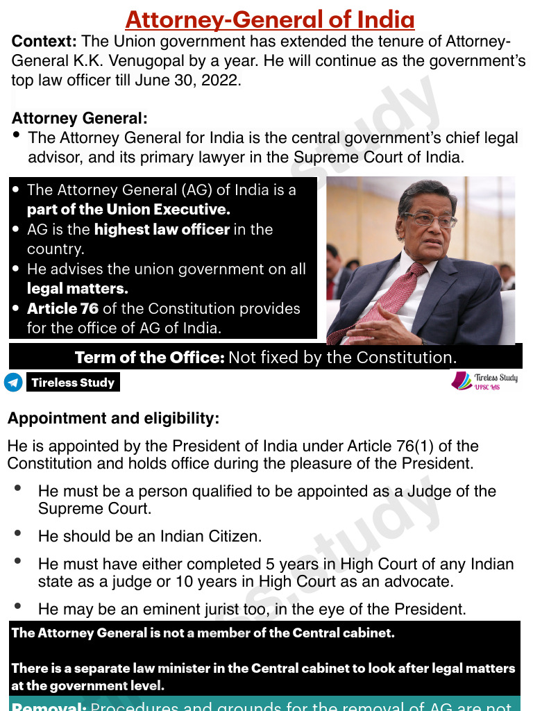 Attorney-General of India | PDF
