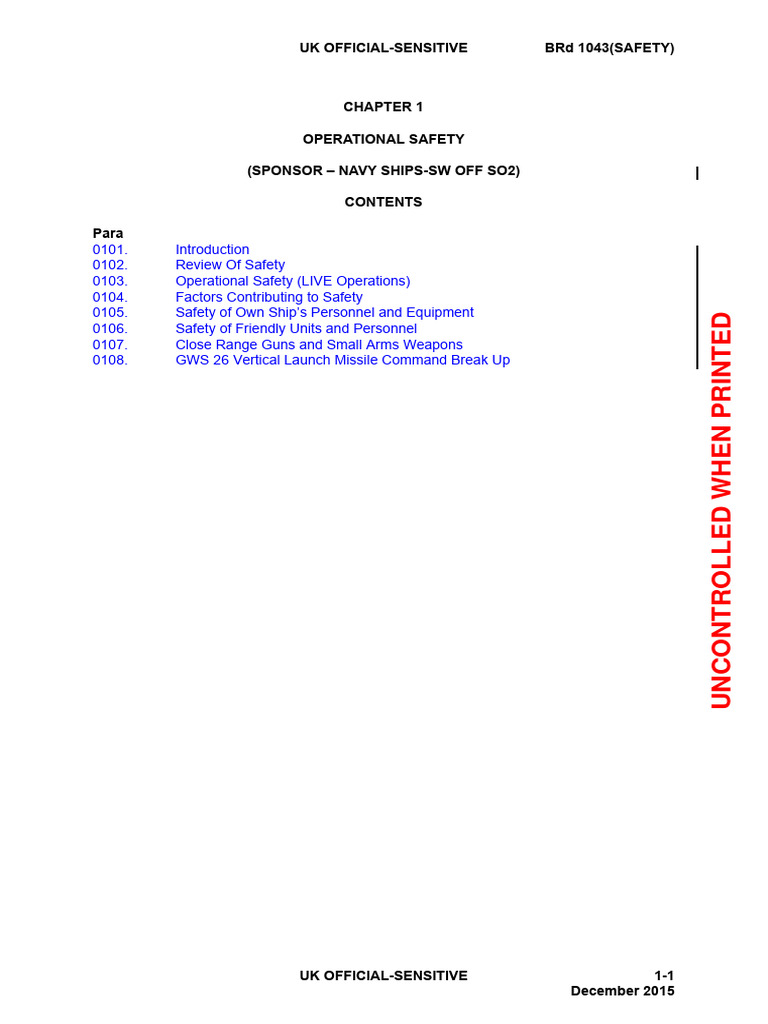 BRD 1043 Safety | PDF
