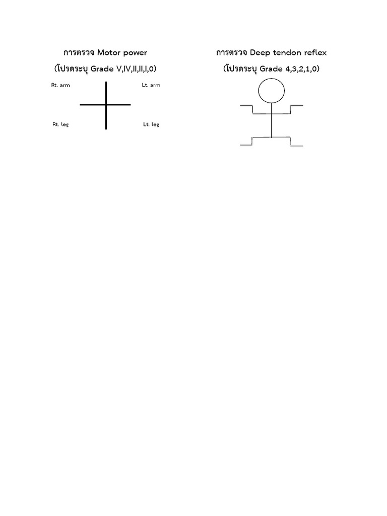 การตรวจ Motor Power โปรดระบุ Grade VIVIIIII0 | PDF
