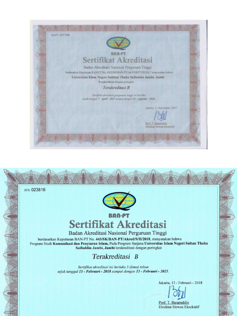 Akreditasi Perguruan Tinggi Dan Program Studi | PDF