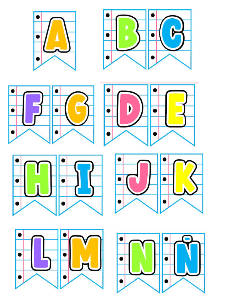 Banderines Letras | PDF