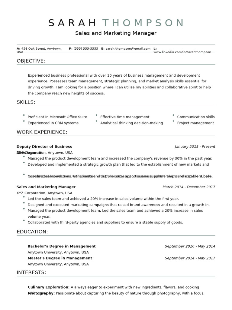 Easy Resume 13122 | PDF