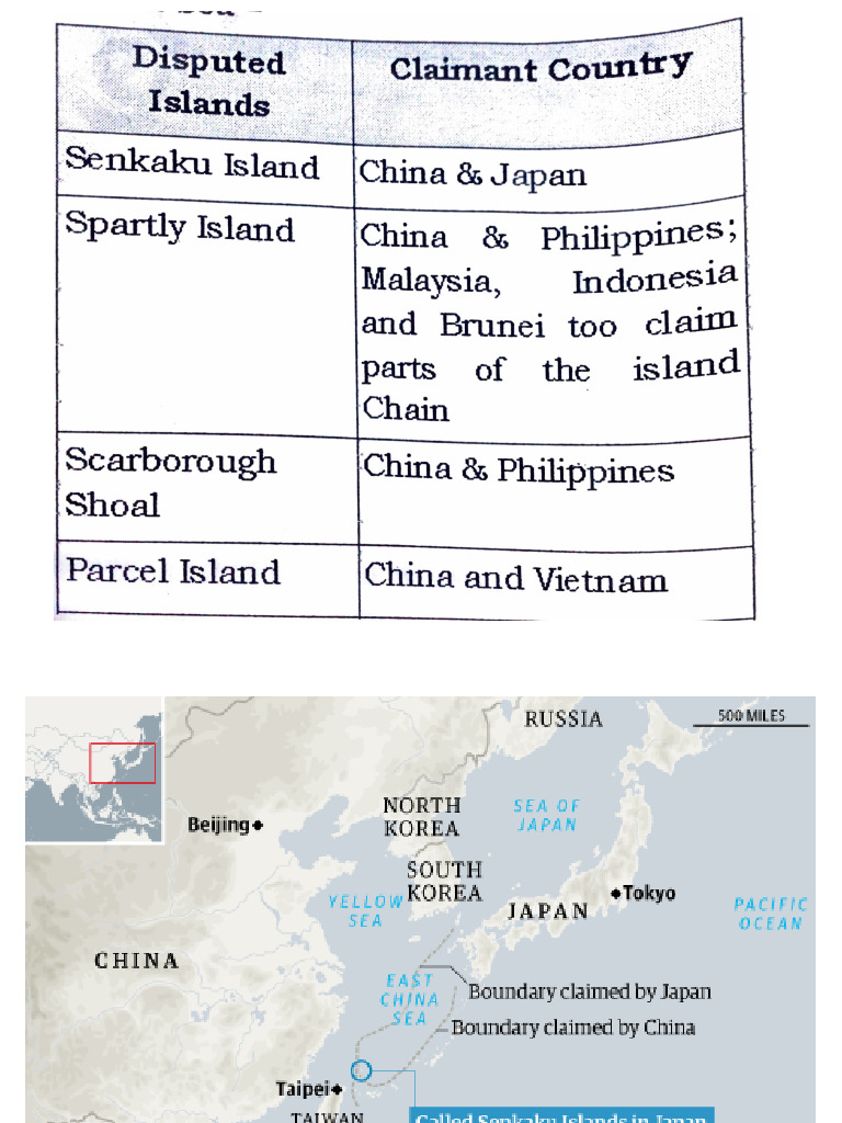 Disputed Islands in South China Sea | PDF