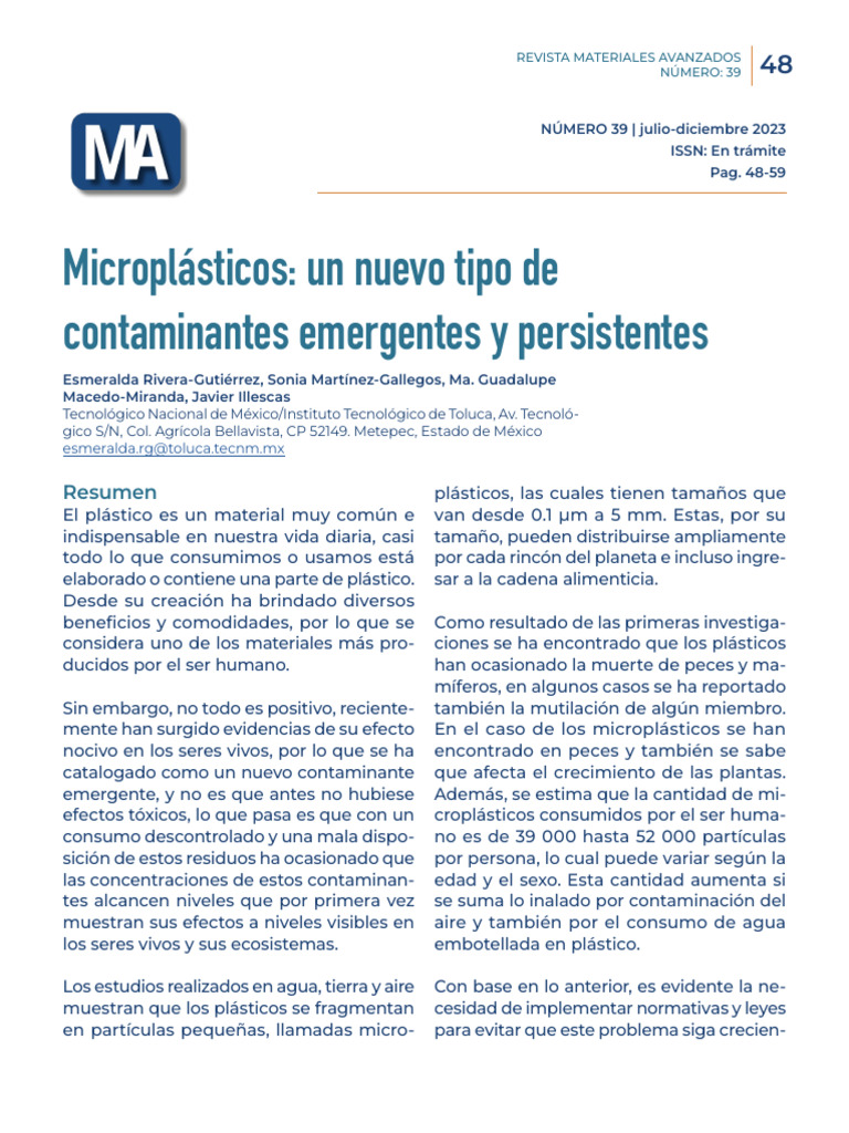 Microplásticos_+un+nuevo+tipo+de+contaminantes+emergentes+y ...