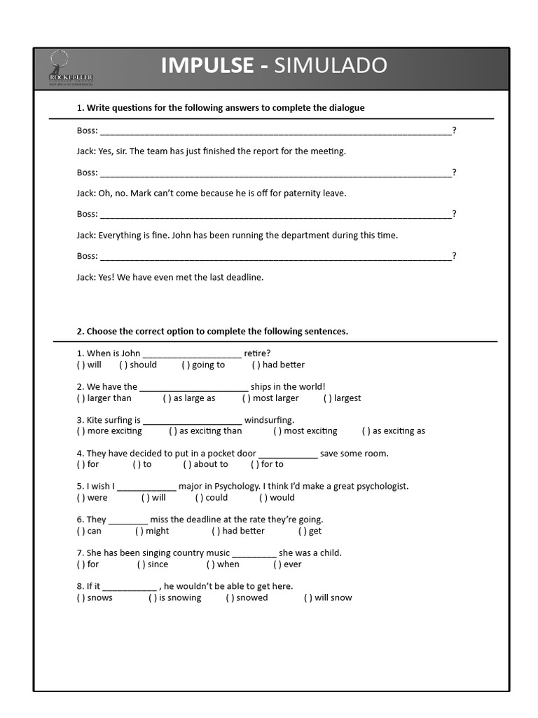 Simulado Impulse | PDF