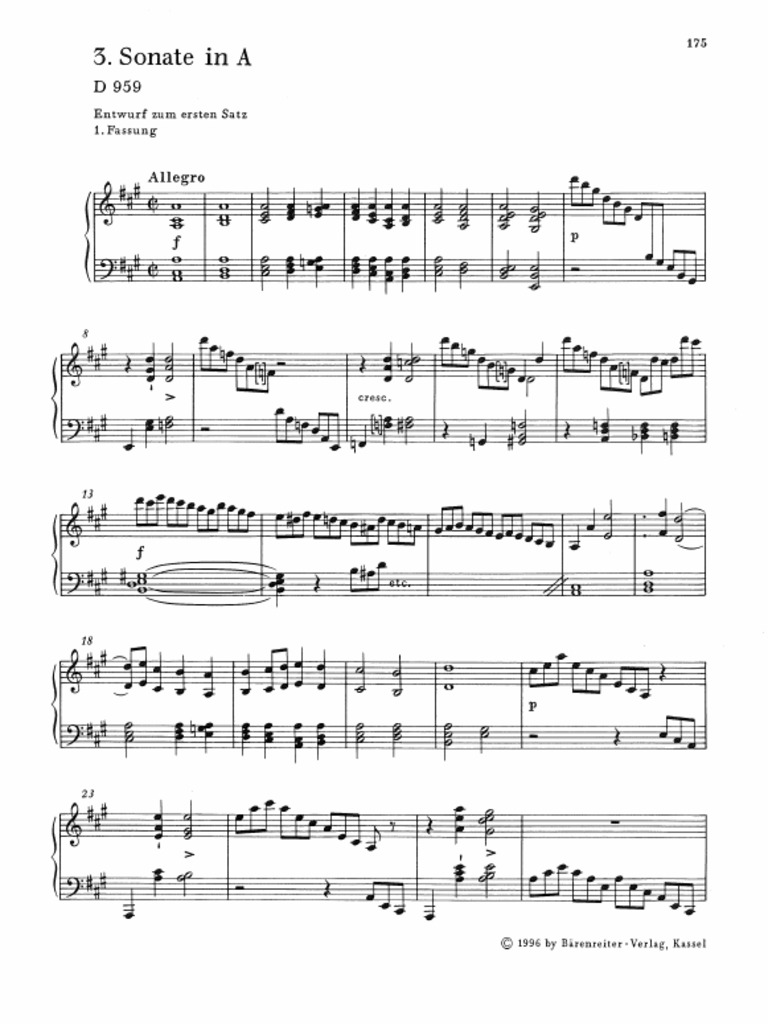 IMSLP714727-PMLP2037-Schubert D959 Barenreiter Anhang | PDF