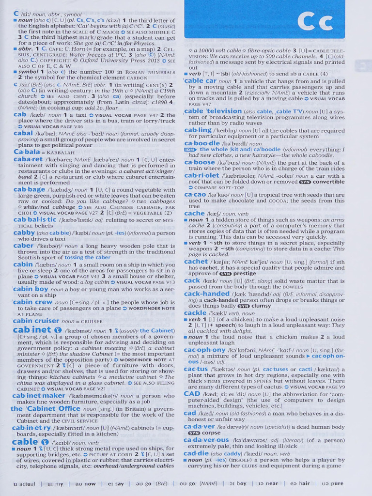 Oxford Advanced Learners Dictionary - 9th Edition - 2015 - C-E | PDF