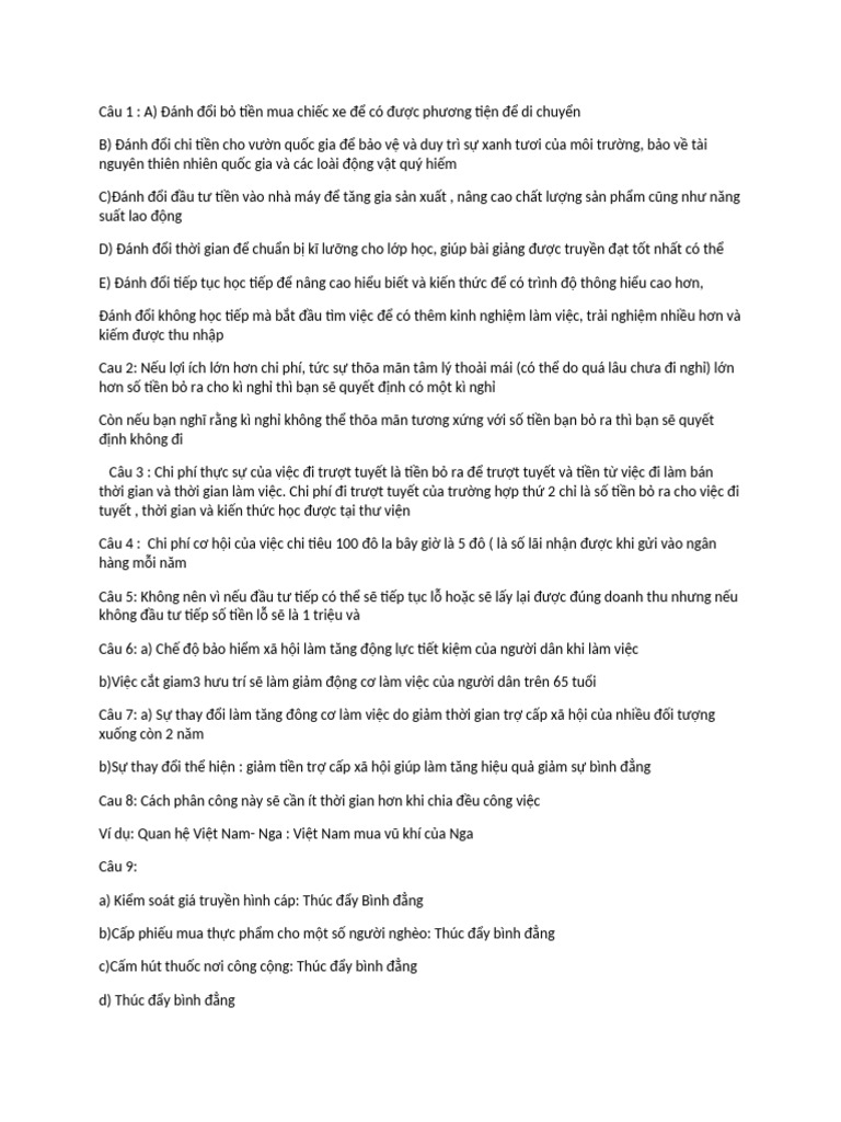 BT KT VI Mô Chương 1 | PDF