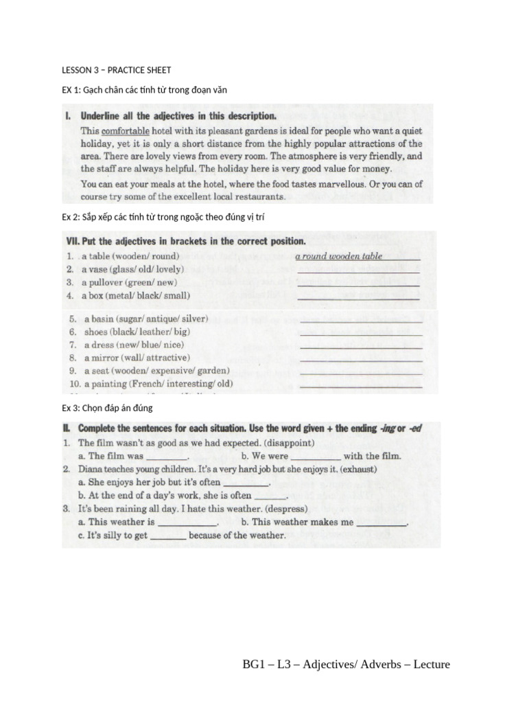 Lesson 3 - Practice | PDF