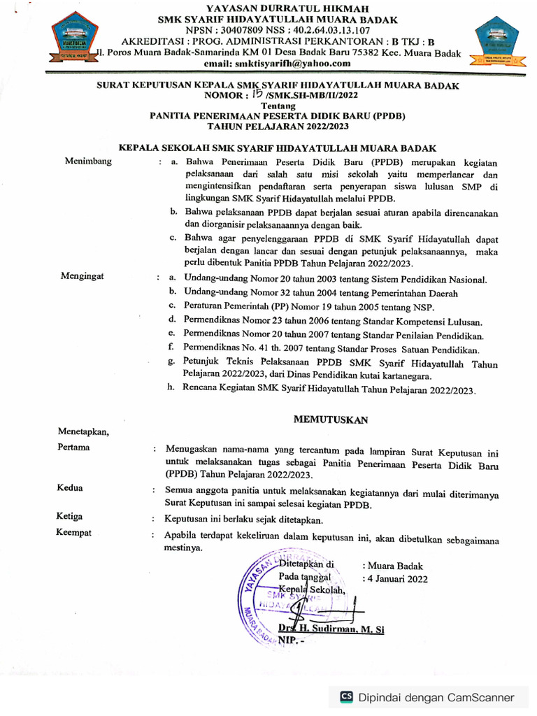 SK PPDB 2022 2023 | PDF