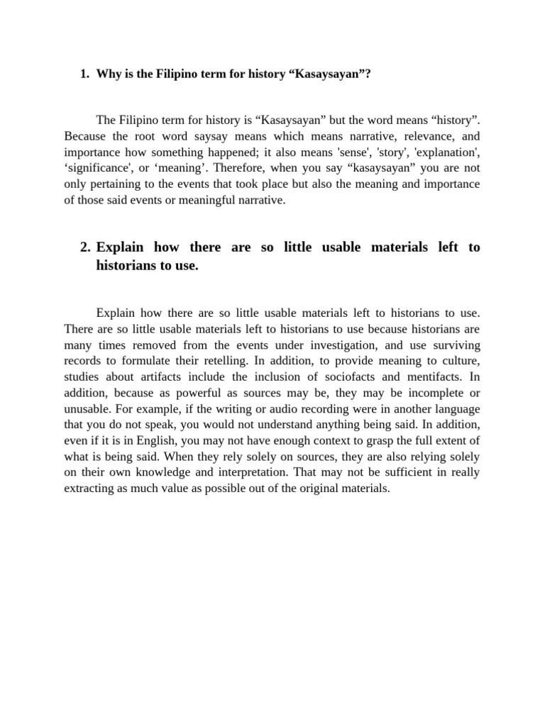 RPH-IMPORTANCE-AND-RELEVANTS-OF-HISTORY | PDF