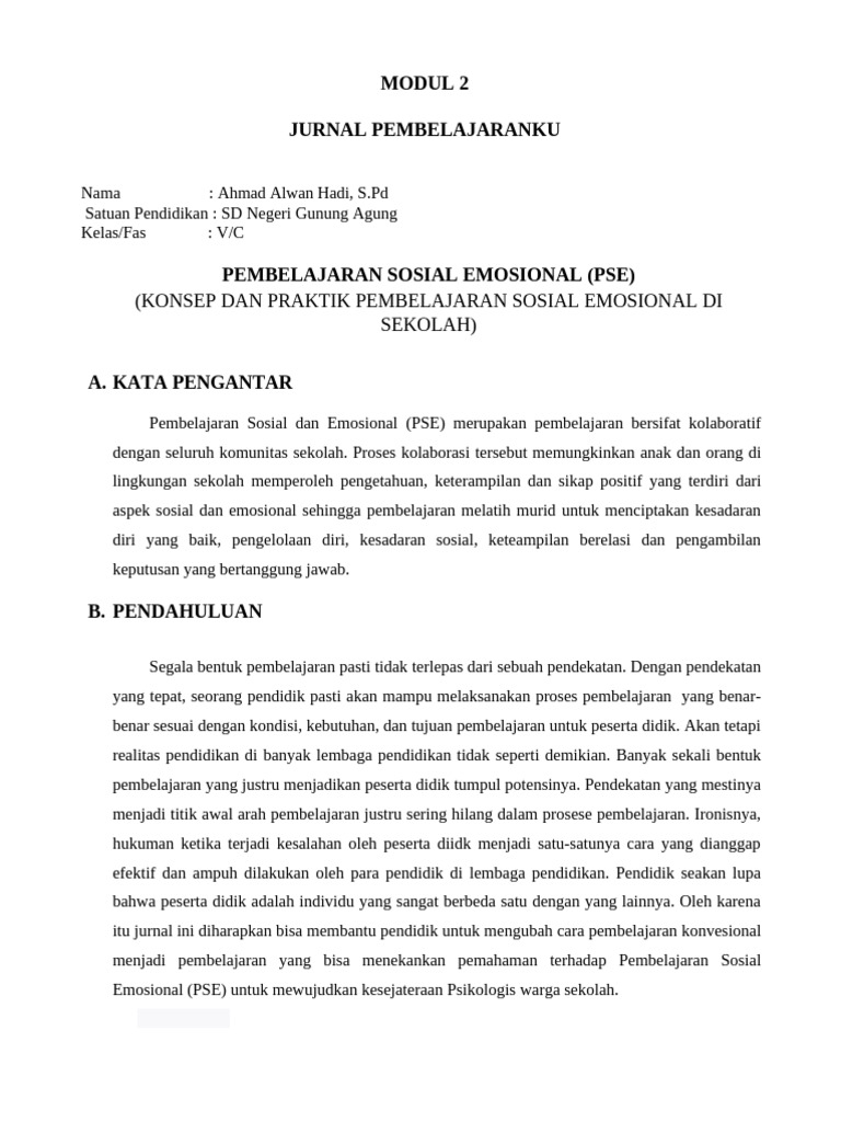 Jurnal Pembelajaran Modul 2 Ahmad Alwan Hadi | PDF