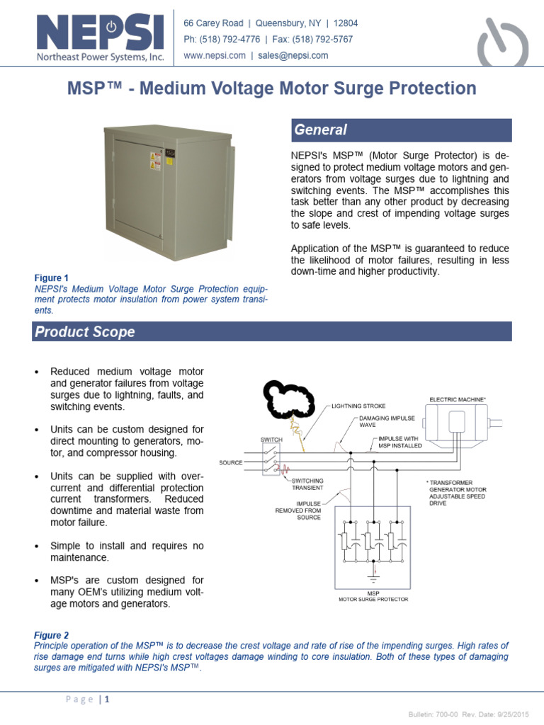 Medium Voltage Motor Surge Protection | PDF