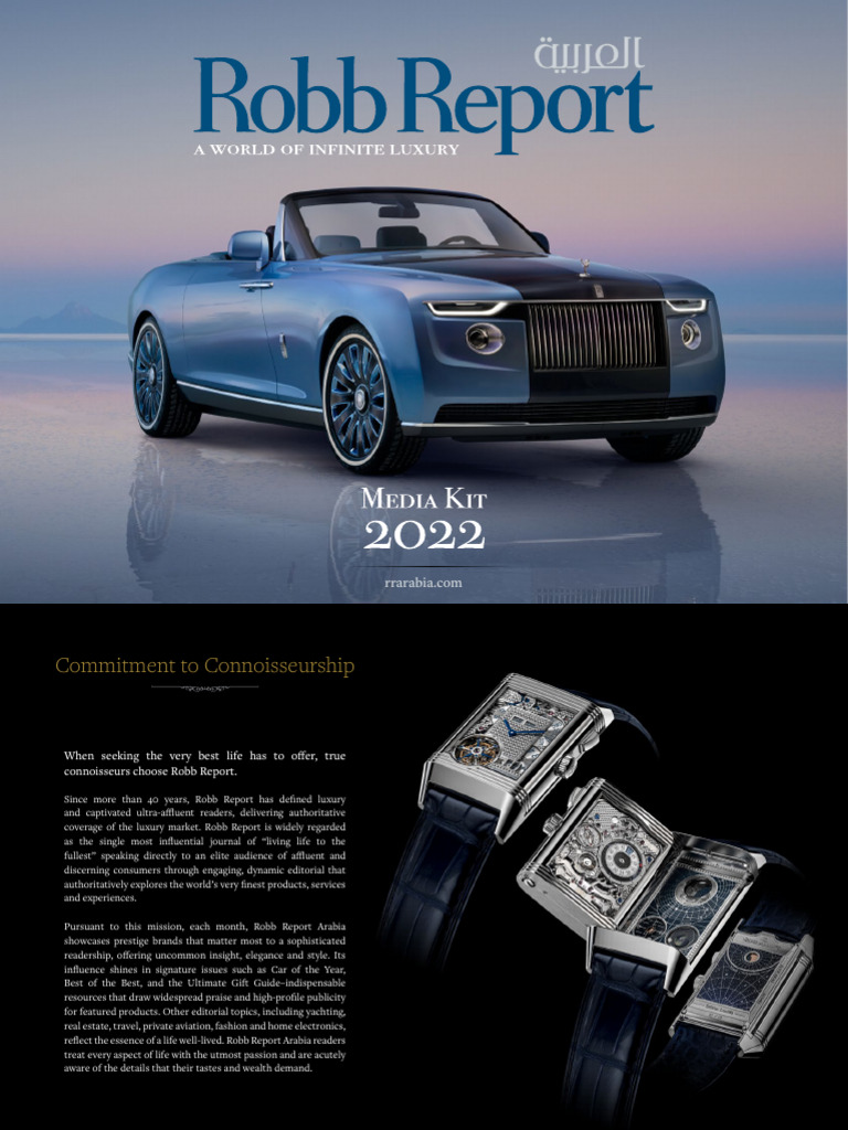 Robb Report Arabia 2022 Media Kit | PDF