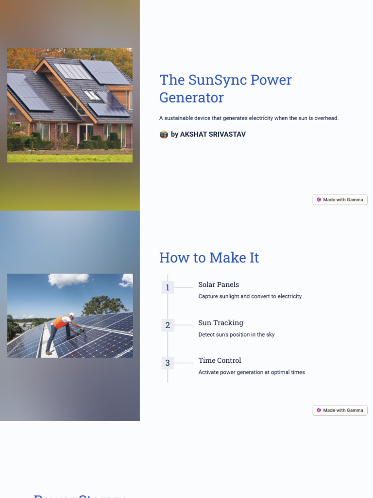 The SunSync Power Generator | PDF | Home & Garden | Technology ...
