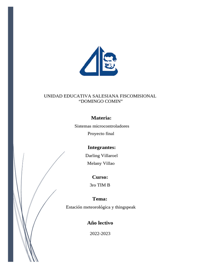 Informe Proyecto Final Microcontroladores | PDF | Telecomunicaciones | Tecnología
