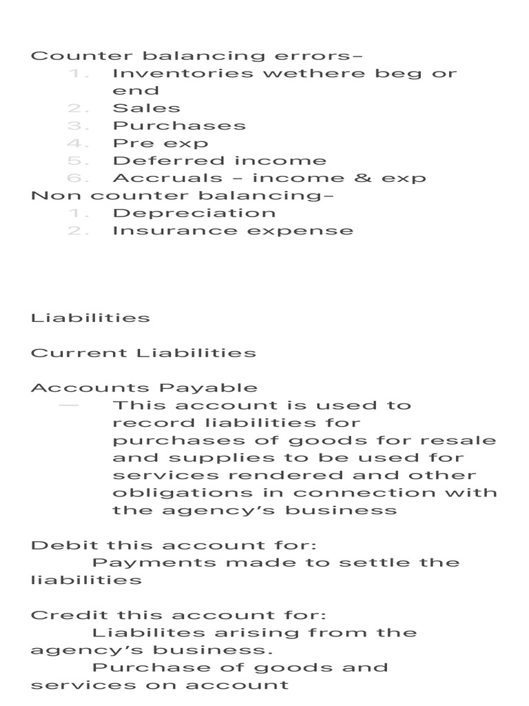 Counter balancing errors- | PDF