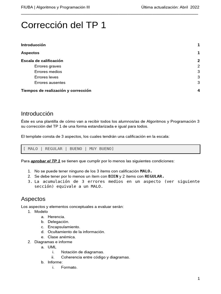Corrección TP1 | PDF
