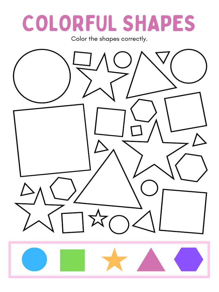 Let's Color SHAPES! | PDF