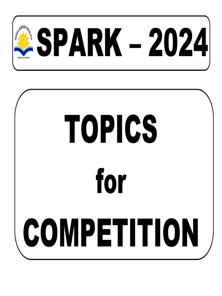 2024 Competition Topics and Events | PDF