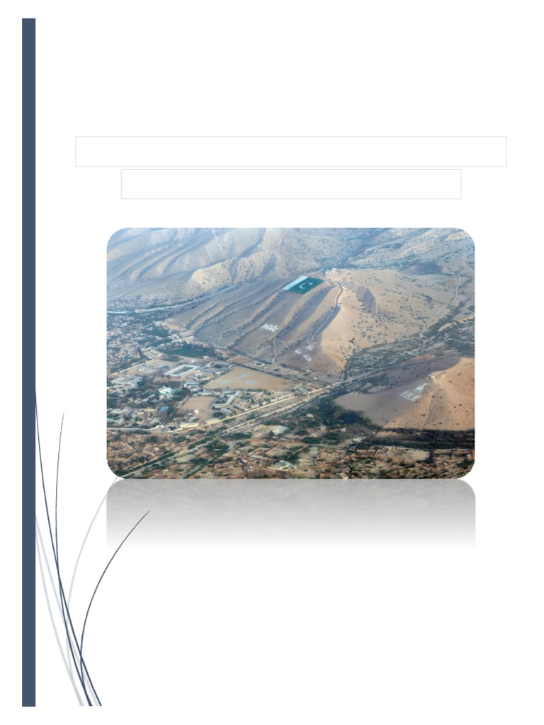 Report On Dera Bugti | PDF | Water Scarcity | Groundwater