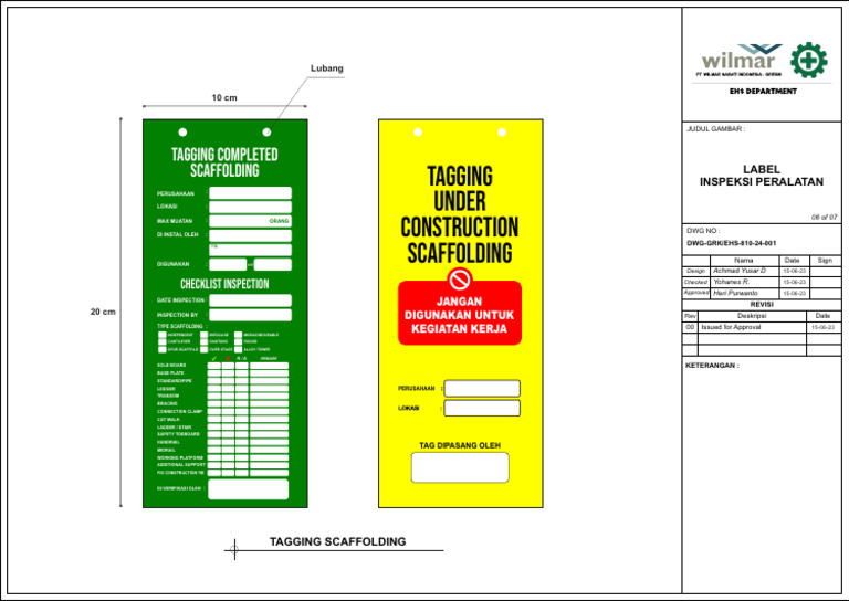 Spesifikasi Tagging Scaffolding - 1 | PDF