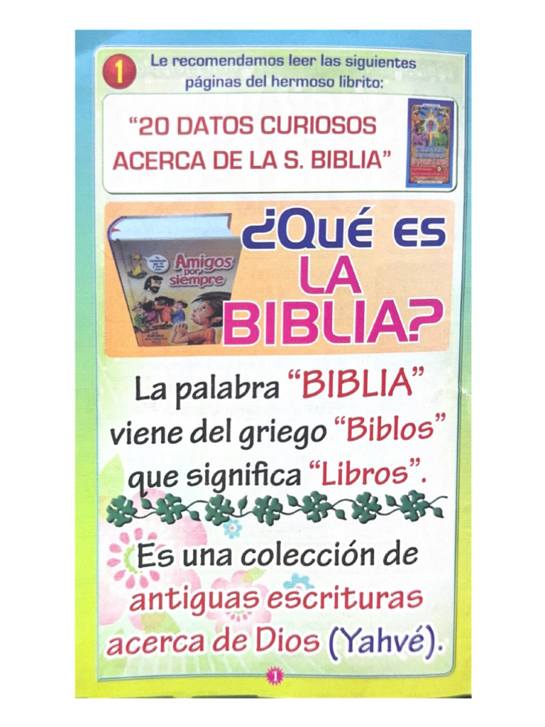 Datos básicos de la biblia | PDF