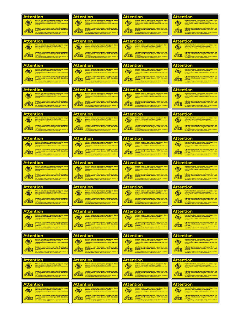 Sticker Attention | PDF