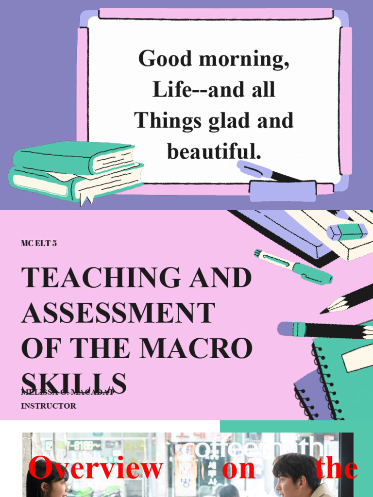 Module 1 - OVERVIEW OF THE MACRO SKILLS Final | PDF