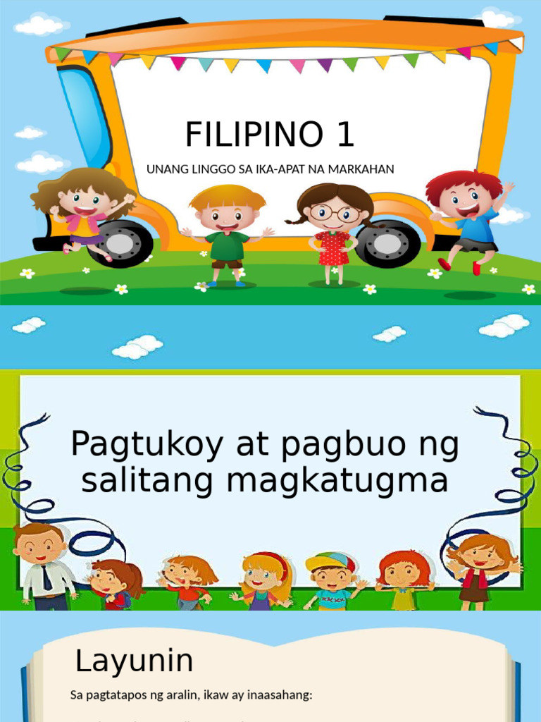 FILIPINO 1 4th Quarter Week 1 | PDF