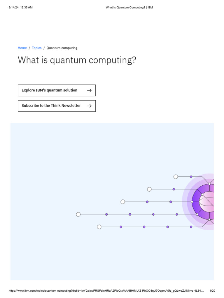 What Is Quantum Computing - IBM | PDF | Quantum Computing | Computing What Is Quantum Computing - IBM | PDF | Quantum Computing | Computing