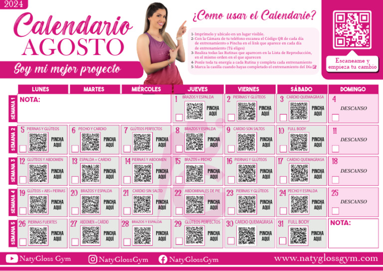 Calendario Agosto 2024 | PDF