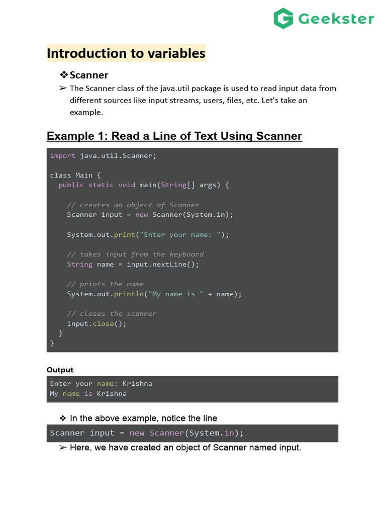 DAY2 Introduction To Variables and Comparison Operators | PDF