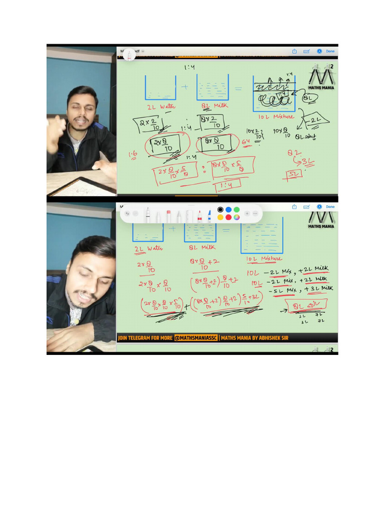 1 Mixture & Alligation Annotated | PDF