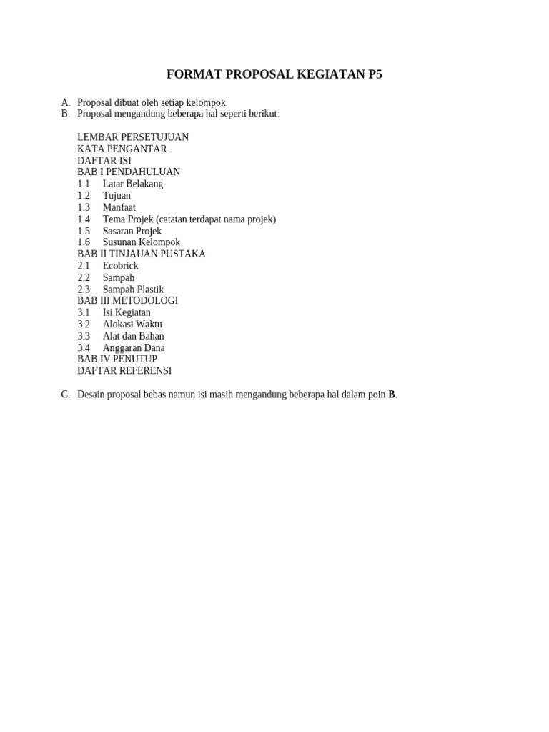 Proposal P5 X-1 (Kel 1) | PDF