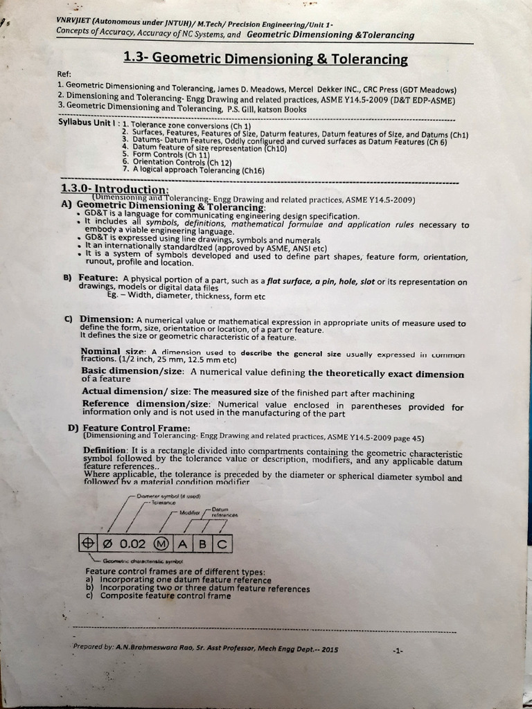 Geometric Dimensioning and Tolerancing-2 | PDF