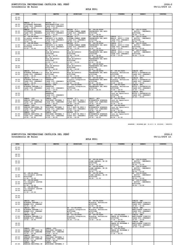Sesiones N501 2024-2 | PDF